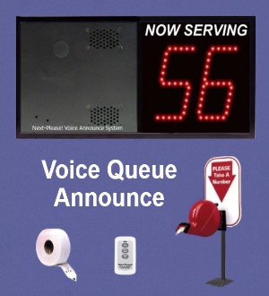 queuing system display