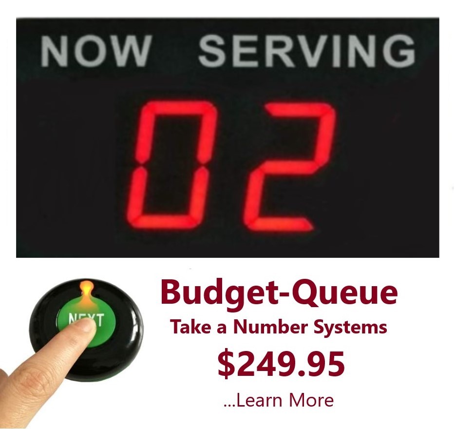 Take a Number Systems, Turn-O-Matic System for Queue Control, Time ...