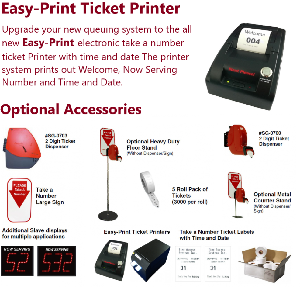 Jumbo 8" Take a Number Digital Display System , TAS/5120JD-8, Next ...